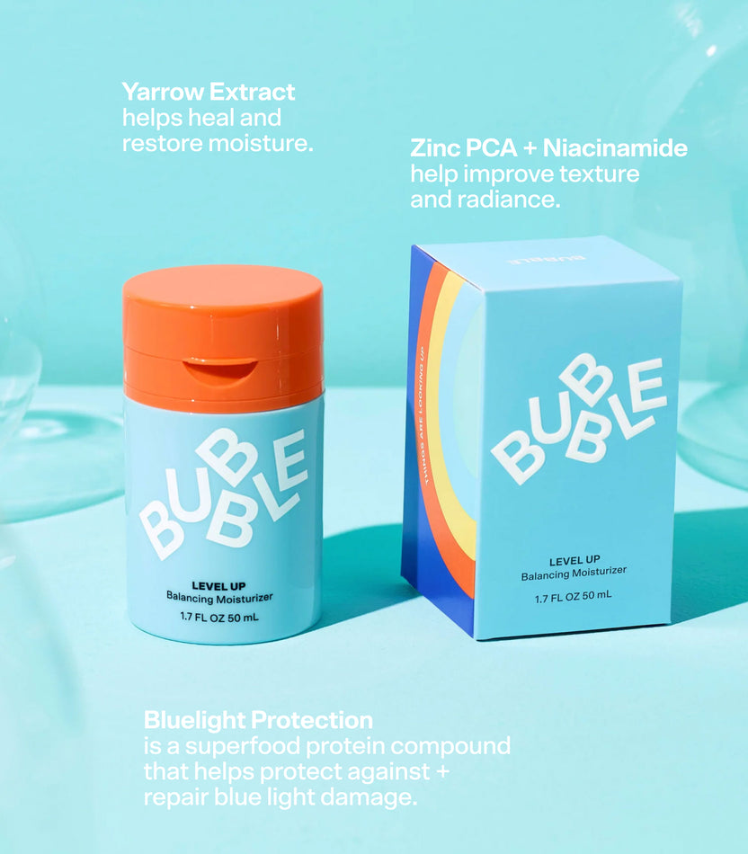 Bubble Skincare | Level Up Balancing Gel Moisturizer for Oily and ...
