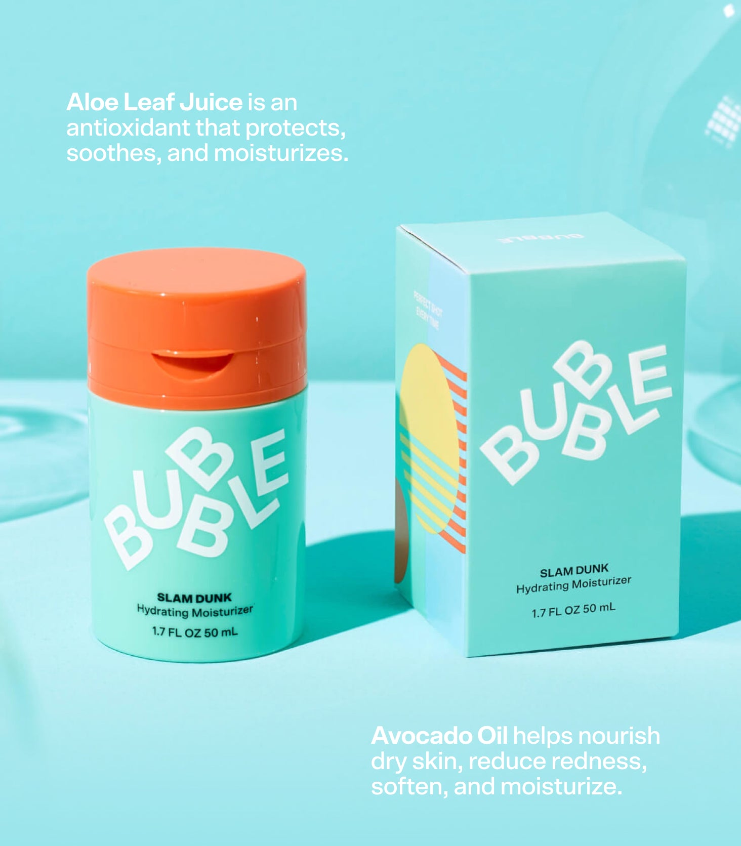 Bubble Skincare | Slam Dunk Hydrating Moisturizer for Normal & Dry Skin ...
